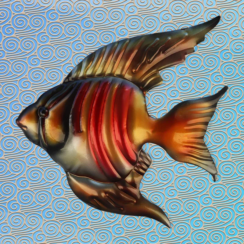 CIFbuy-Home-wall-hangings-iron-fish-wall-hangings-hardware-craft ...