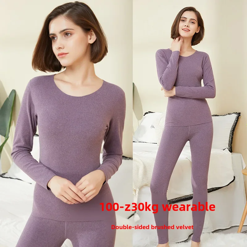 Warm-Bras-Women-s-Fleece-lined-Thickened-Sanding-Winter-Long-Johns ...