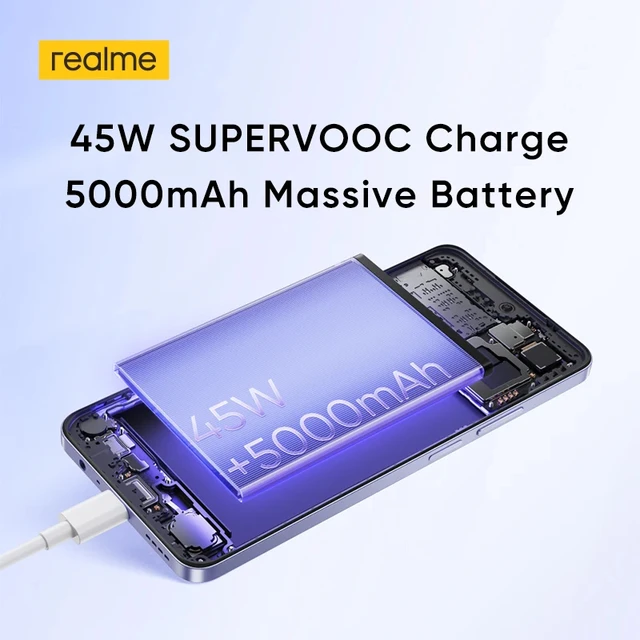 Original realme C65 Smartphone 6.67” Large Display 45W SUPERVOOC Charge ...