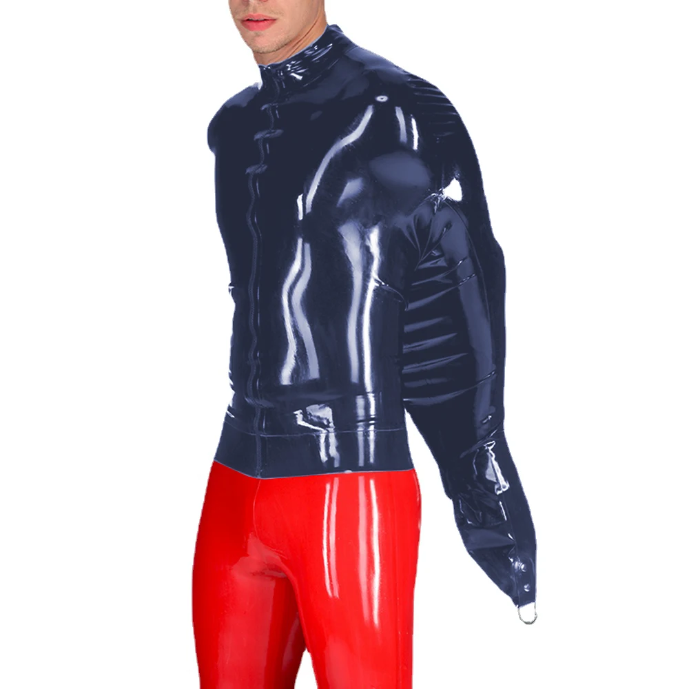 Exotic-Mens-BDSM-Shiny-PVC-Leather-Armbinder-Restraint-Tops-Sexy-Club ...