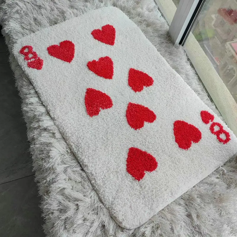 Red-Love-Heart-8-Carpet-Soft-Tufted-Card-Shape-Rug-Living-Room-Decor ...