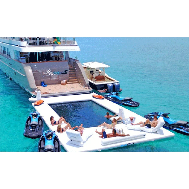 Offshore-Inflatable-Swimming-Pool-With-Net-Anti-Drowning-Water-Floating ...