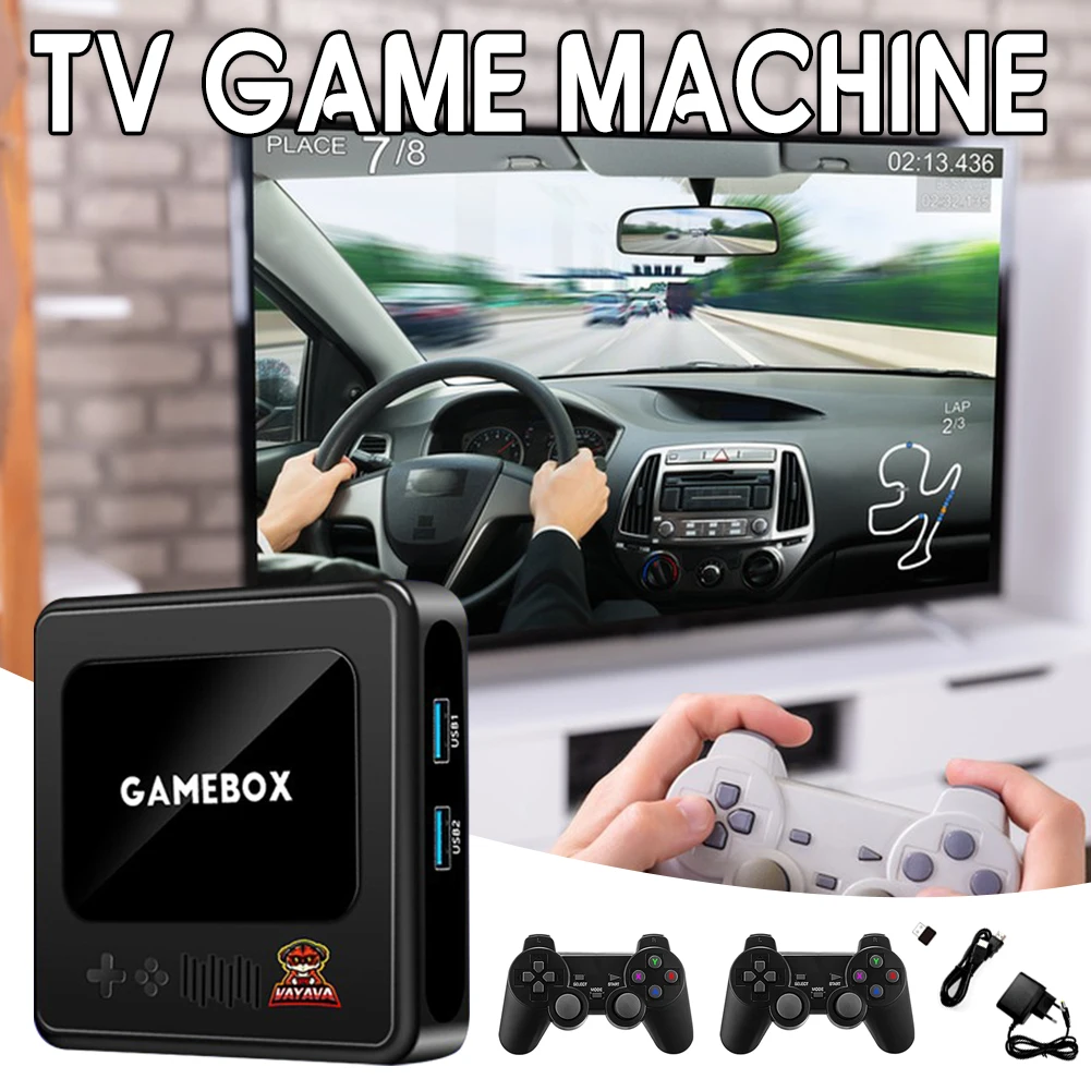 TV-Game-Console-Set-para-Home-Quarto-Alta-Defini-o-2-Gamepads-Media ...
