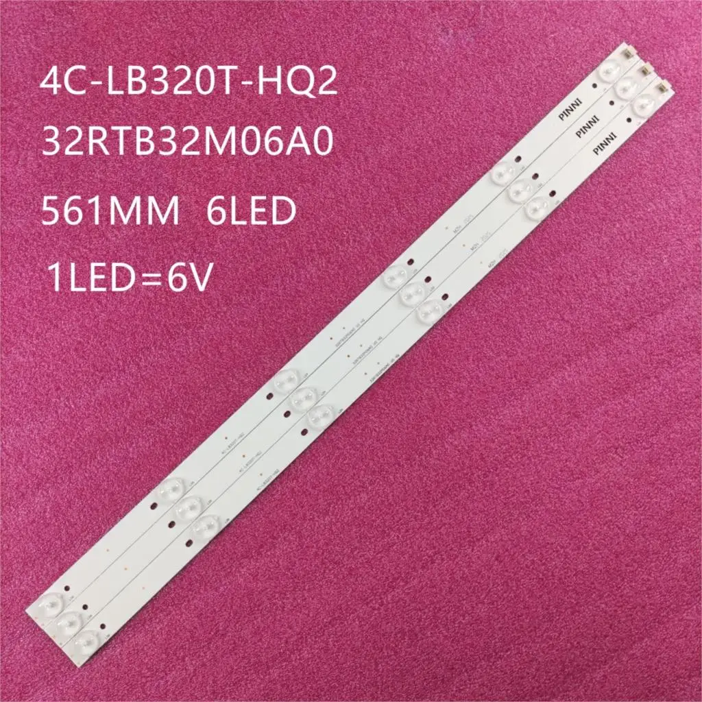 LED-Backlight-strip-6-Lamp-For-Sanyo-32-TV-LED-32B500-32CE650-4C-LB320T ...