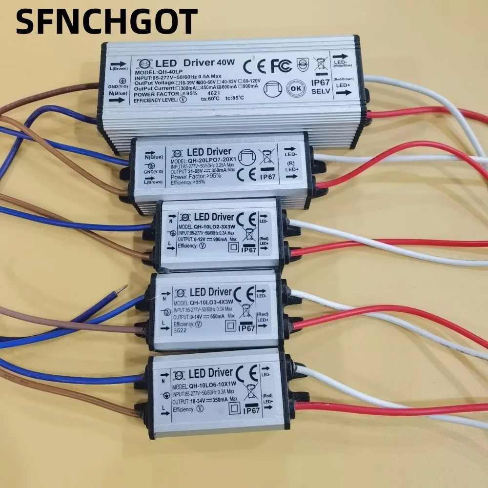 LED Driver 350ma 600mA 900ma Constant Current High 3W 10W 20W 40W 2 ...