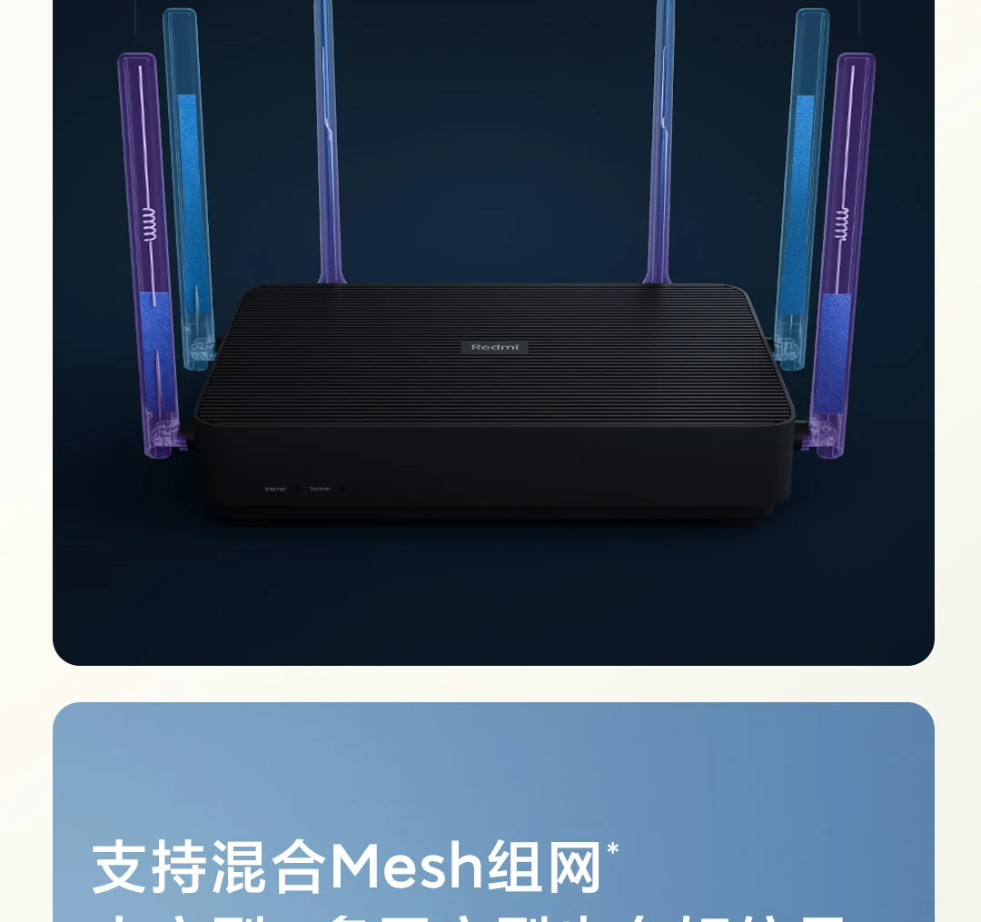 Xiaomi Mi Redmi AX6S Wireless Router WiFi Mesh Network VPN, 43% OFF