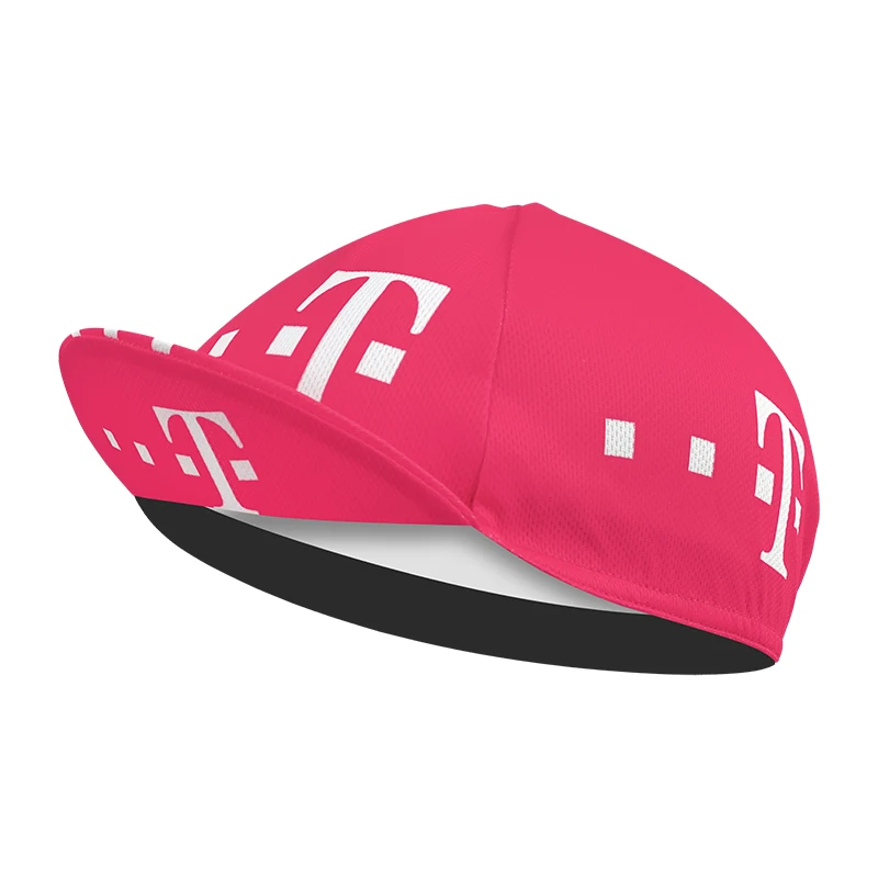 Retro cycling cap with polyester material sweat-wicking pink pop ...