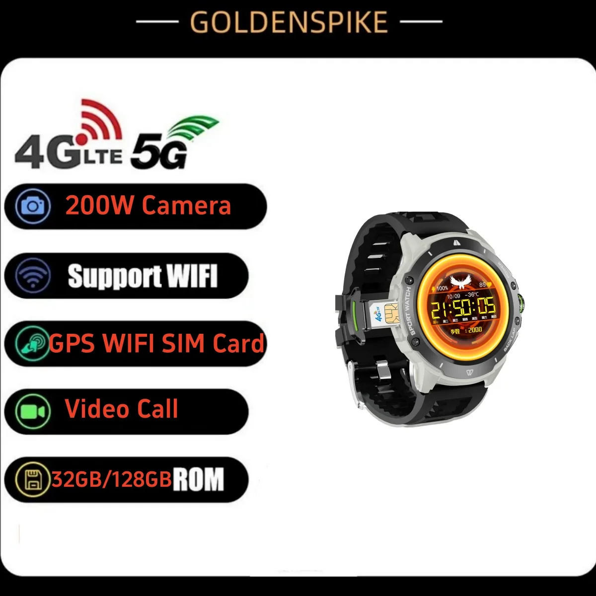 Reloj-inteligente-KB08-para-hombre-y-mujer-dispositivo-con-tarjeta-SIM-4G-Pantalla-AMOLED-de ...