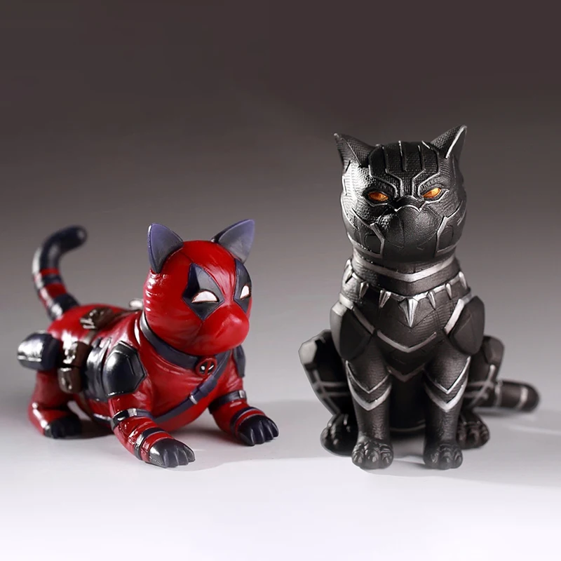 Vingadores anime figura de ação super herói animal estimação bonito ...