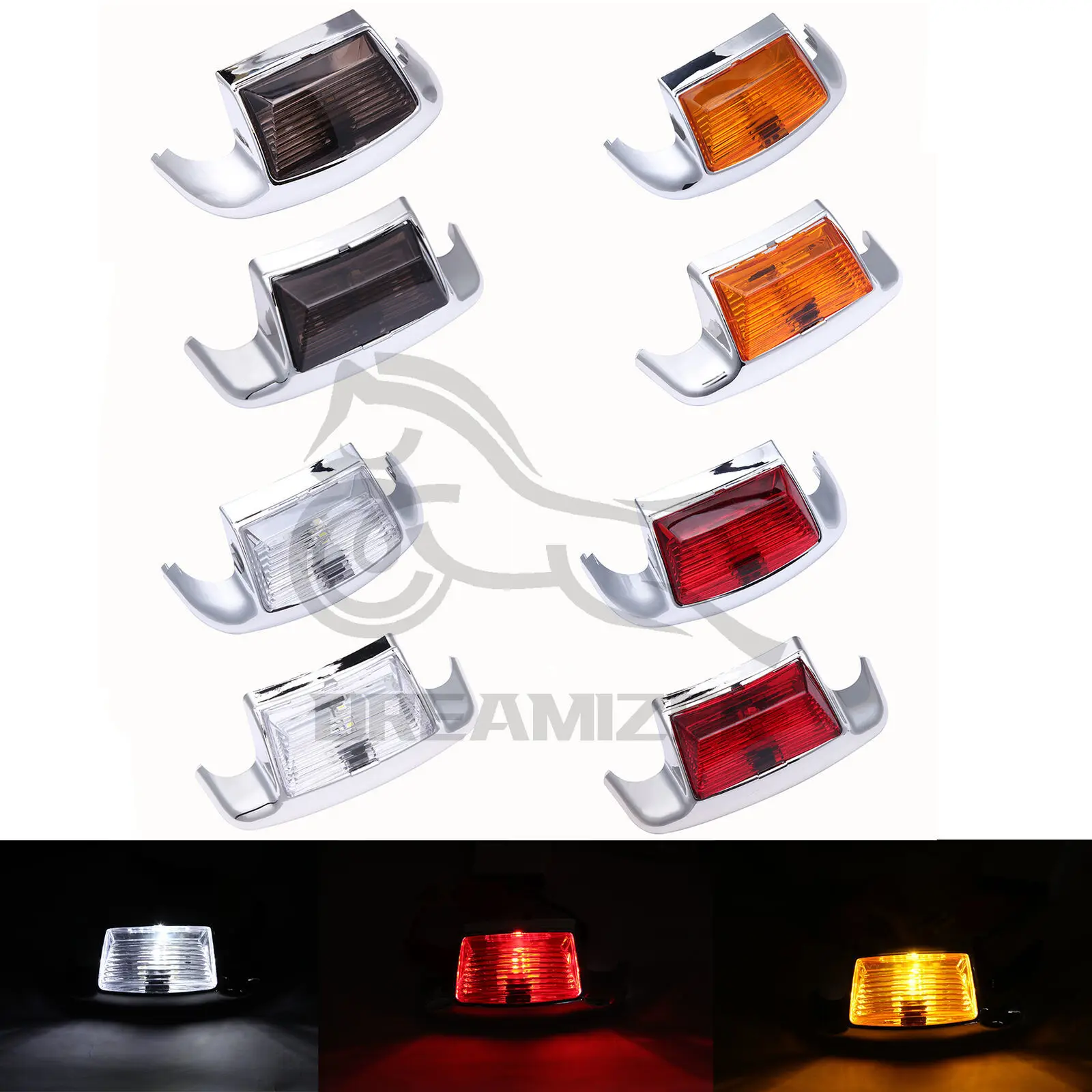 Motorcycle-Front-Rear-Fender-LED-Tip-Light-For-Harley-FLSTC-Heritage ...