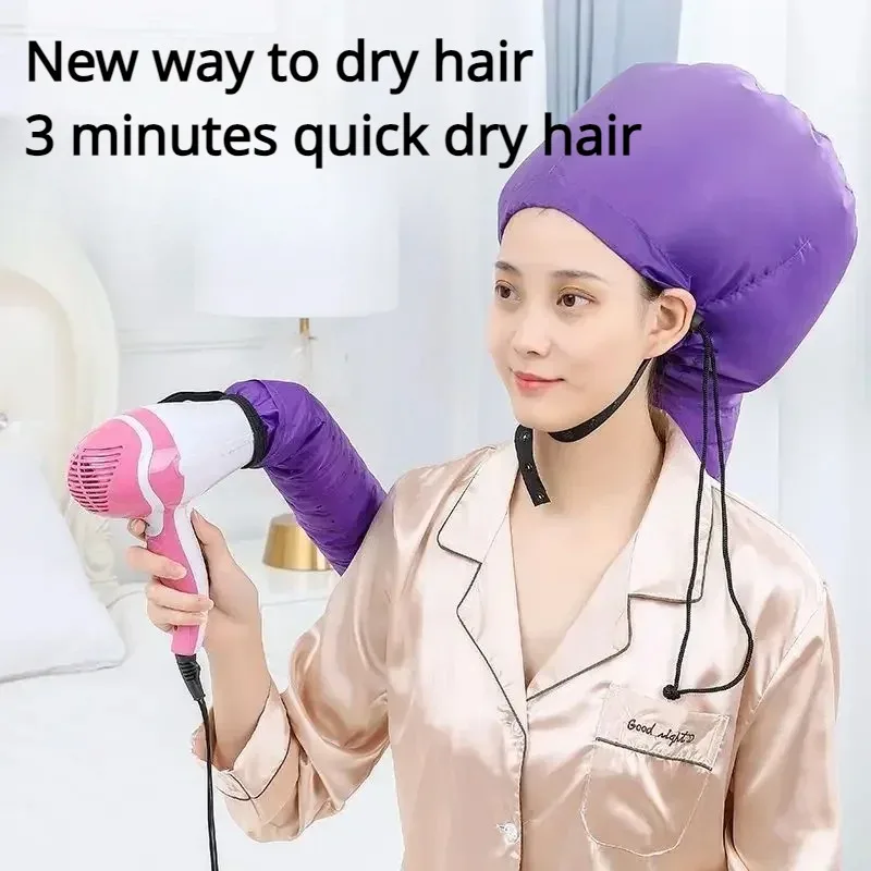 Hair-Drying-Cap-Nourishing-Heat-Therapy-Adjustable-Steamer-Hair-Dryer ...