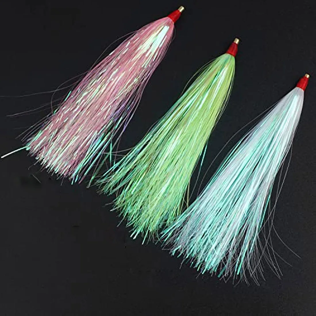 9Pcs-Flash-Mylar-Teaser-fishing-lure-Artificial-bait-Flounder-Fluke ...