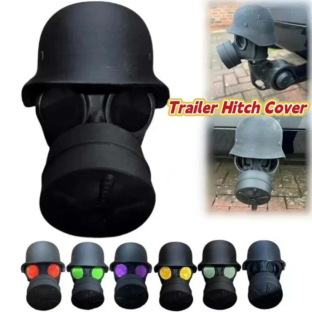 Plastic Hitch Cover Tow Truck Hook Cover With Steel Helmet And Gas Mask ...