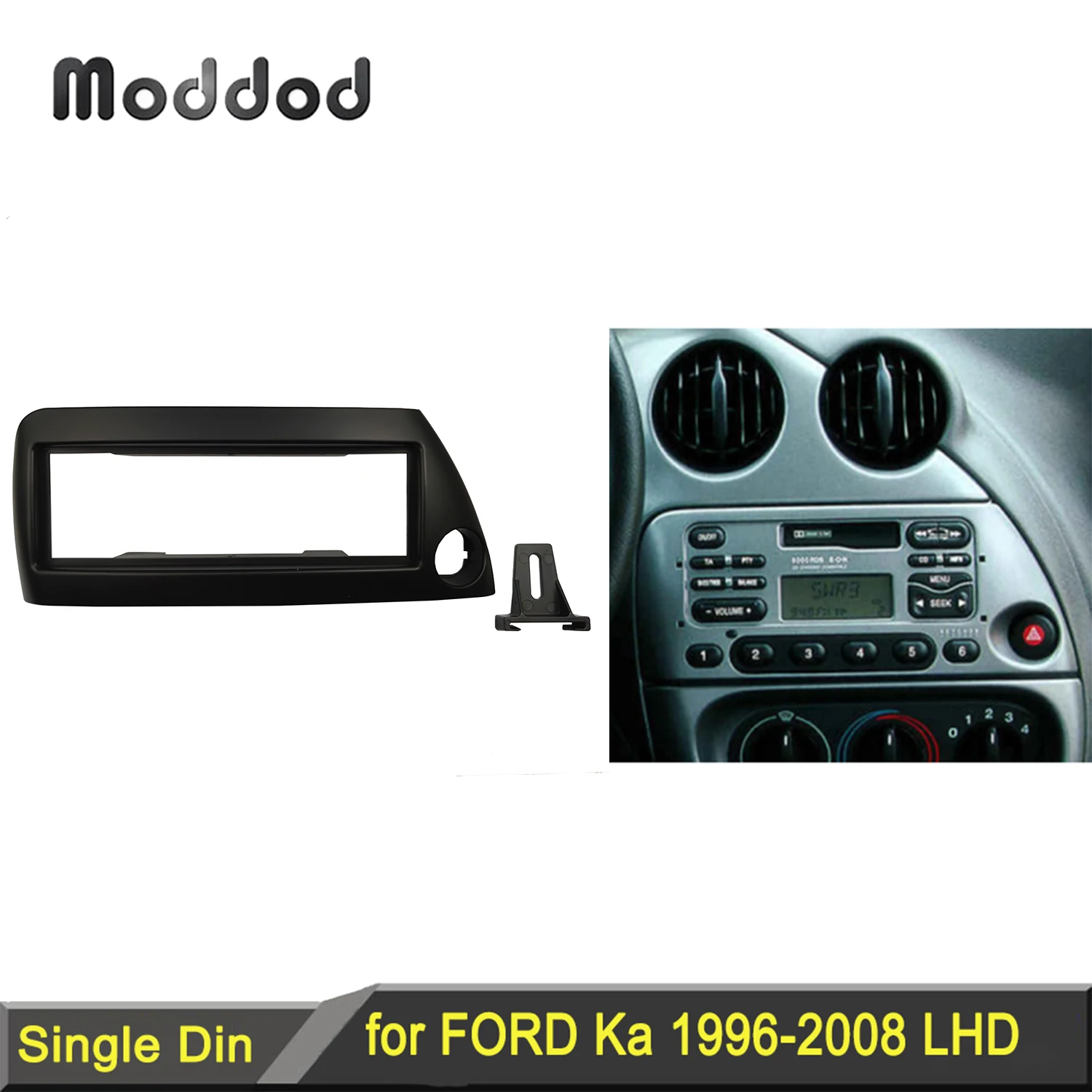 Single-One-Din-Radio-Frame-for-FORD-Ka-1996-2008-Dash-Refitting ...