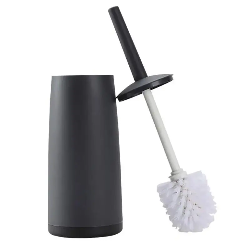 Home Bathroom Toilet Brush With Lid, Nylon Bristles 360 Degree Cleaning ...
