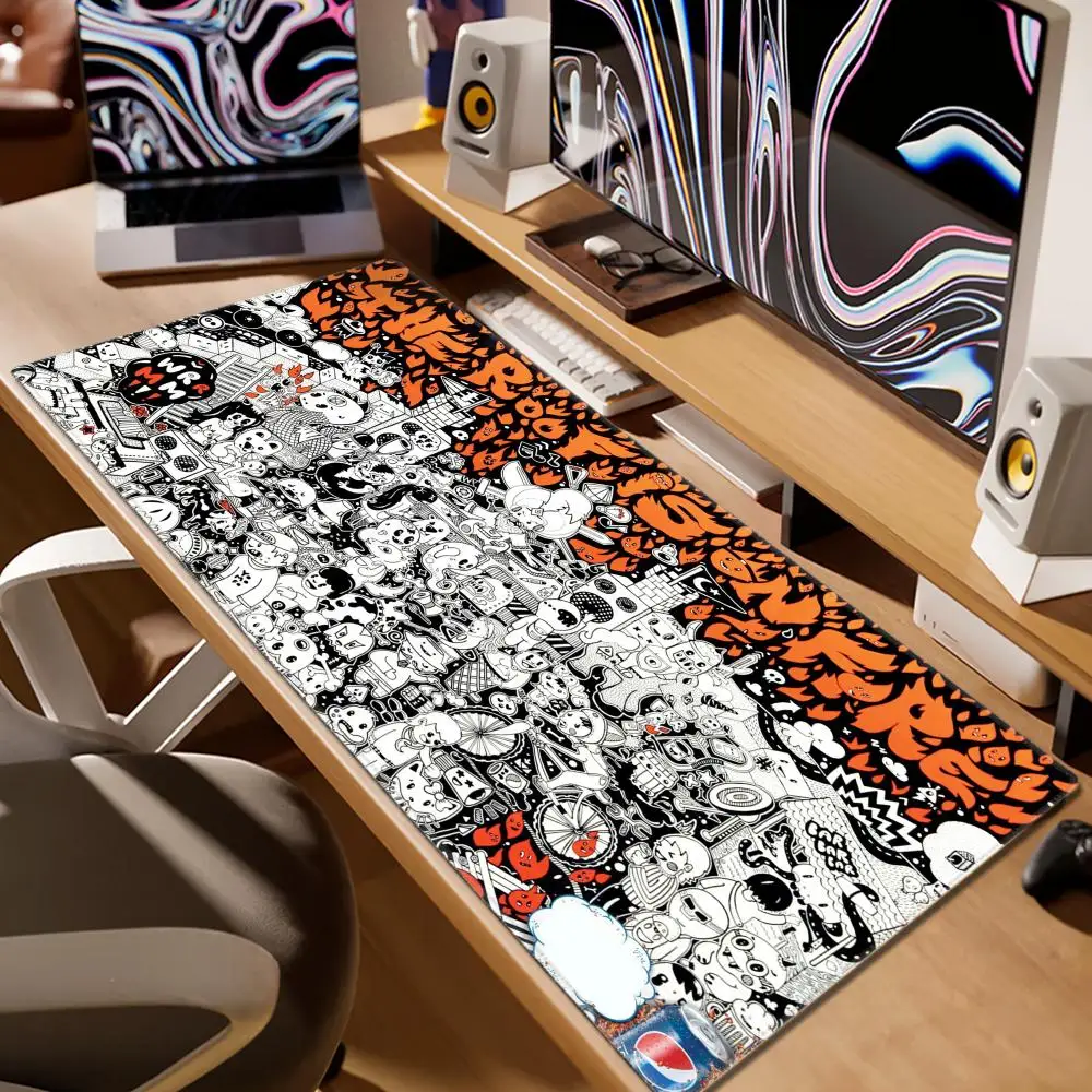 Graffiti Mausepad Mouse Pad Xxl Extended Desk Mat 900x400 Gaming ...