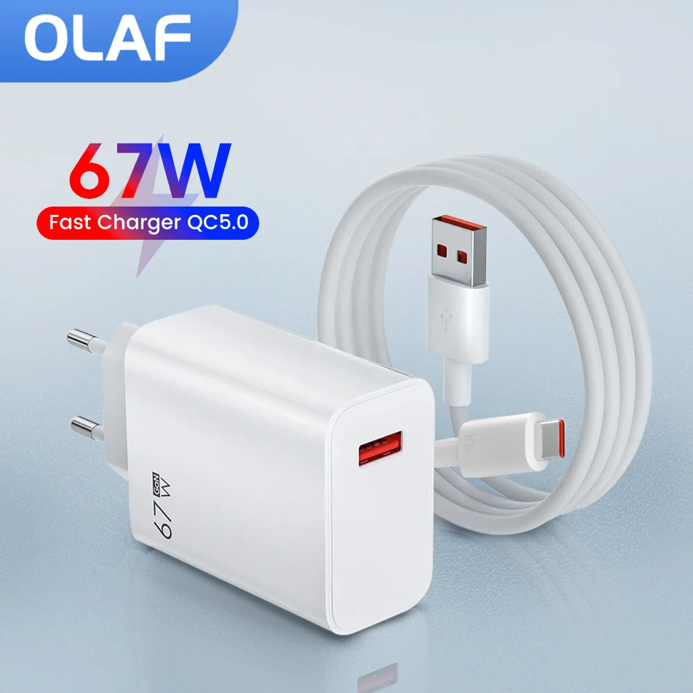 Olaf 67w/120w Usb Charger Quick Charge 3.0 Fast Charging Adapter For ...
