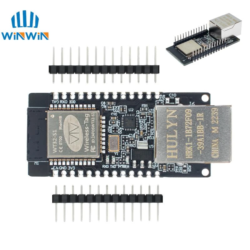 WT32 ETH01 Embedded Serial Port Networking Bluetooth compatible Ethernet WIFI Combo Gateway MCU ...