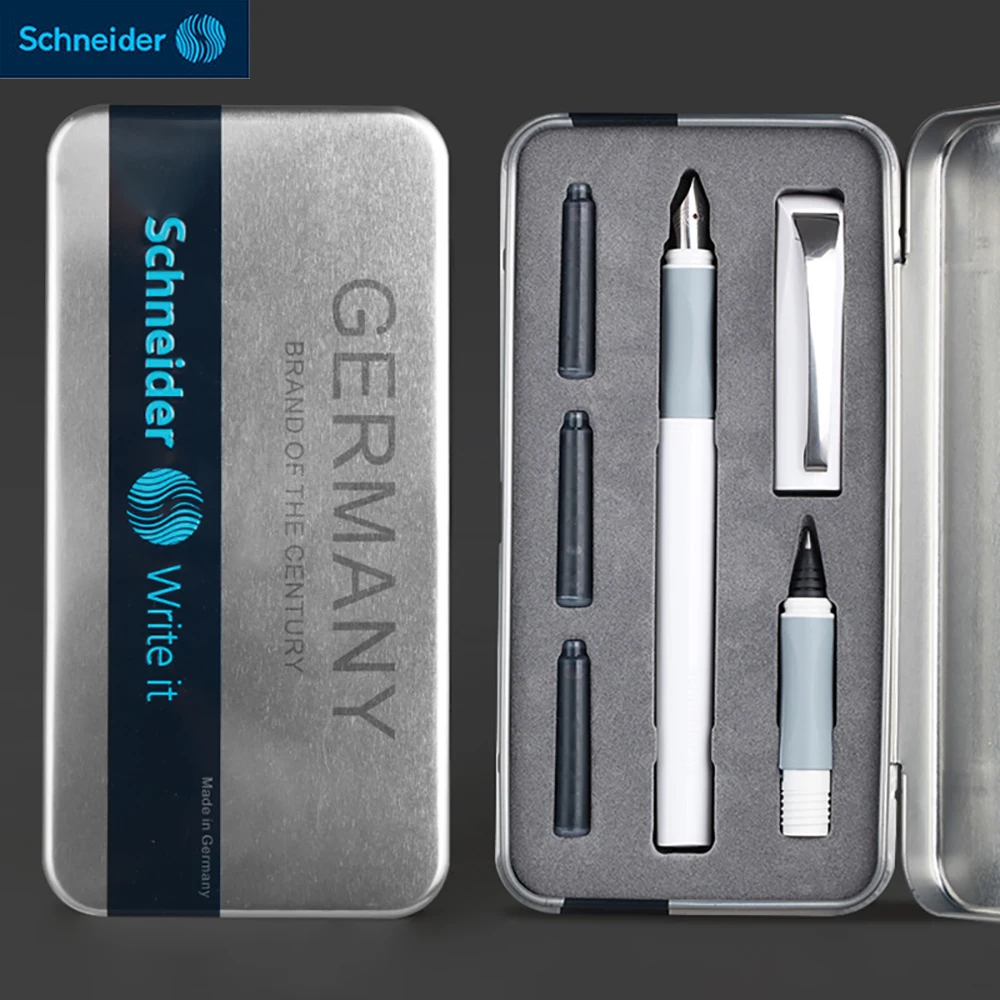 Schneider-Fountain-Pen-Ballpoint-Pen-Set-BK600-Iridium-Nib-Student ...