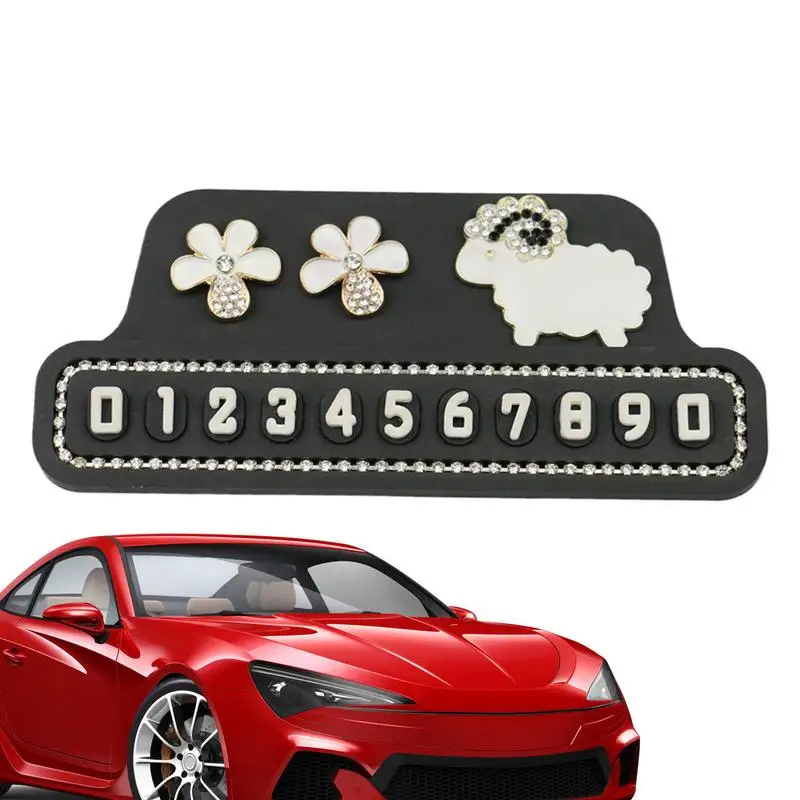 Phone-Number-Plate-For-Parking-Card-Luminous-Portable-Phone-Number ...