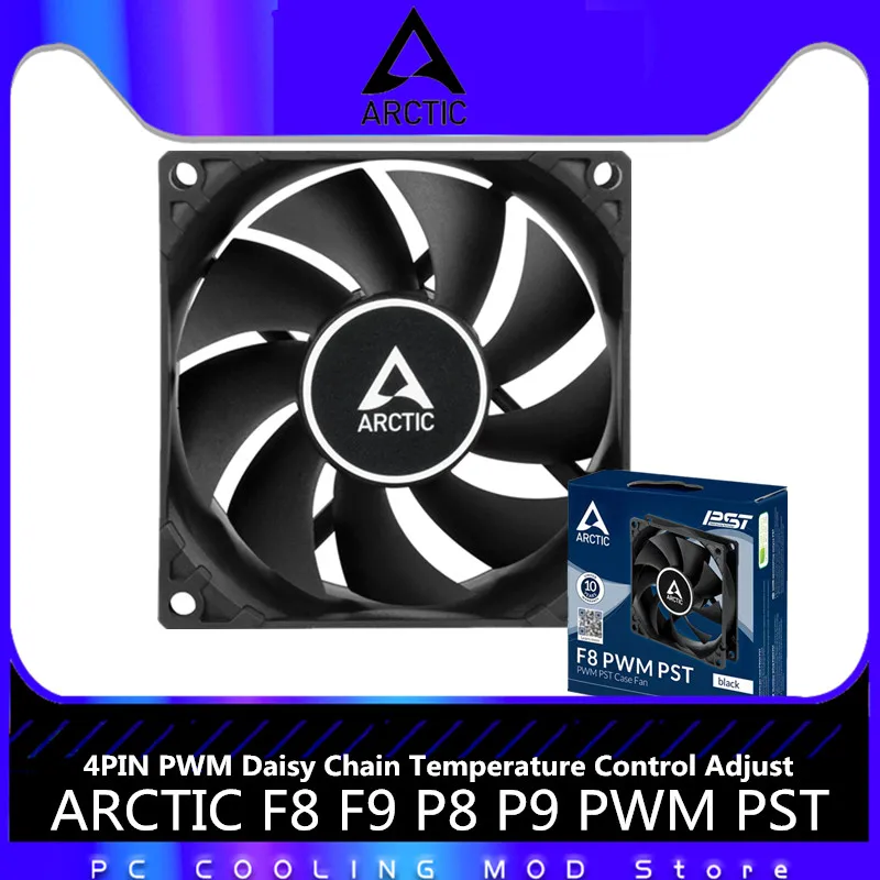 Arctic F8 F9 P8 P9 Pwm Pst Computer Case 9cm Fan 4 Pin Connector Pwm
