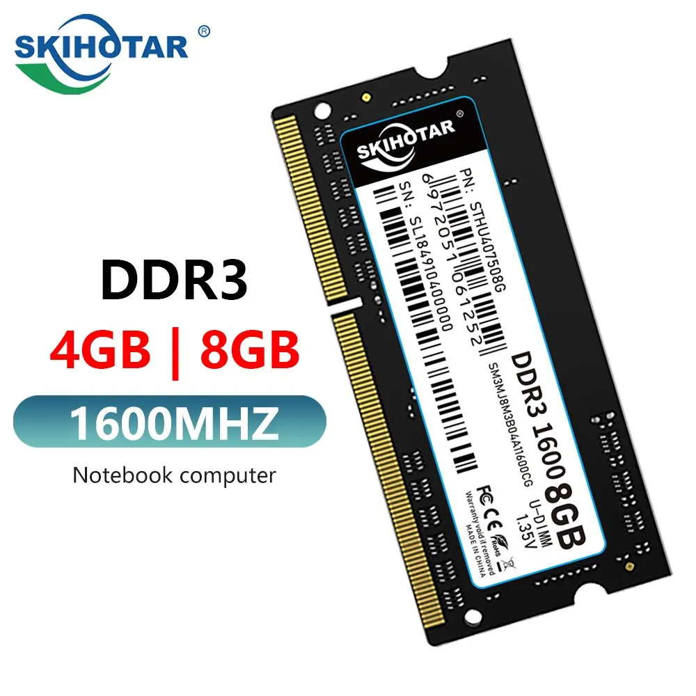 Skihotar Ddr3 So Dimm Ram Notebook Memory Module Ddr3 4gb 8gb 1333mhz 1600mhz Pc4 Memoria Rams ...