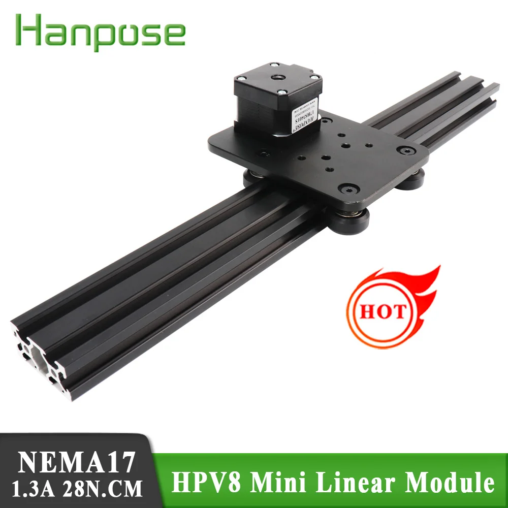 HPV8-Openbuilds-Mini-Solid-V-Slot-Belt-Linear-module-400-500MM-Pinion ...