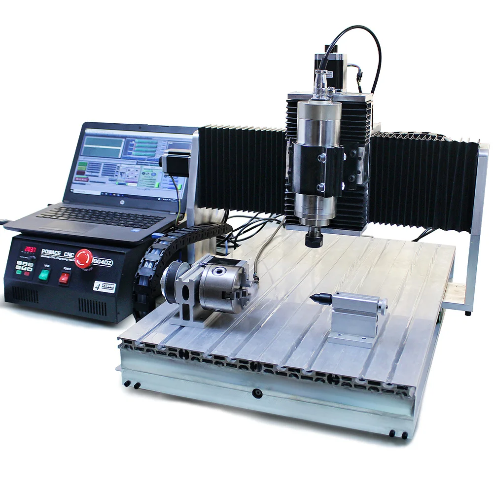 RATTM-4-Axis-6040-USB-Mach3-Linear-Guide-CNC-Router-Kit-2-2KW-Spindle ...