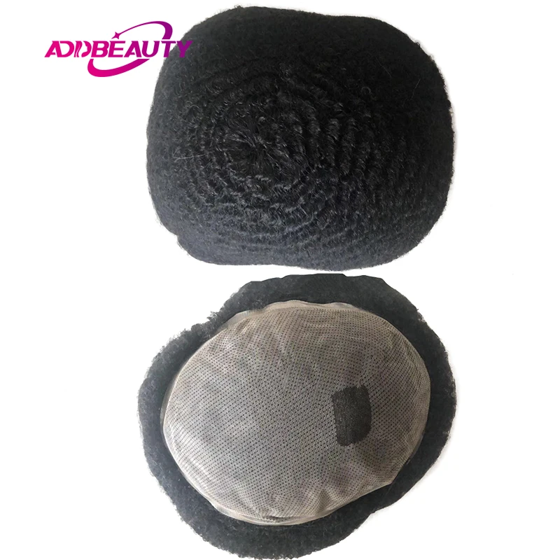 Perucas de cabelo humano remy indiano para o homem afro kinky curly ...