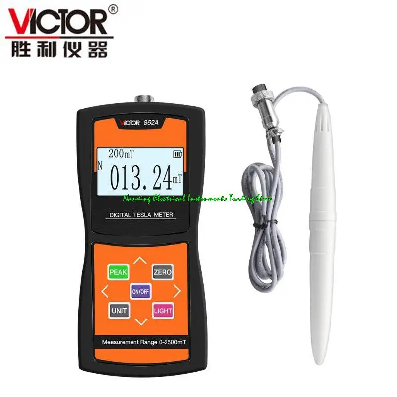 Victor VC862A/VC862B/VC862C Digital Display High Precision Tesla Meter ...