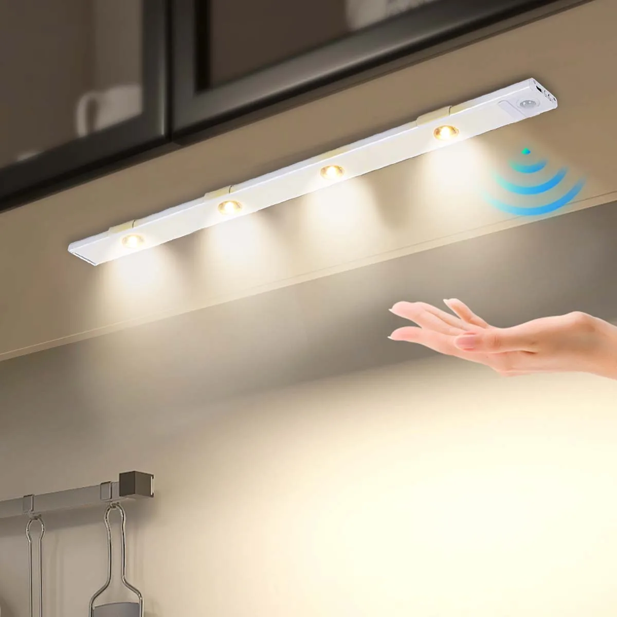 LED Smart Home Human Body Sensor Light - Rechargeable Cat Eye Sensor ...
