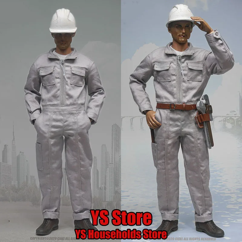 CUKE TOYS MA 010 1/6 Man Figure Workwear Suit Excellent Worker Gray One ...