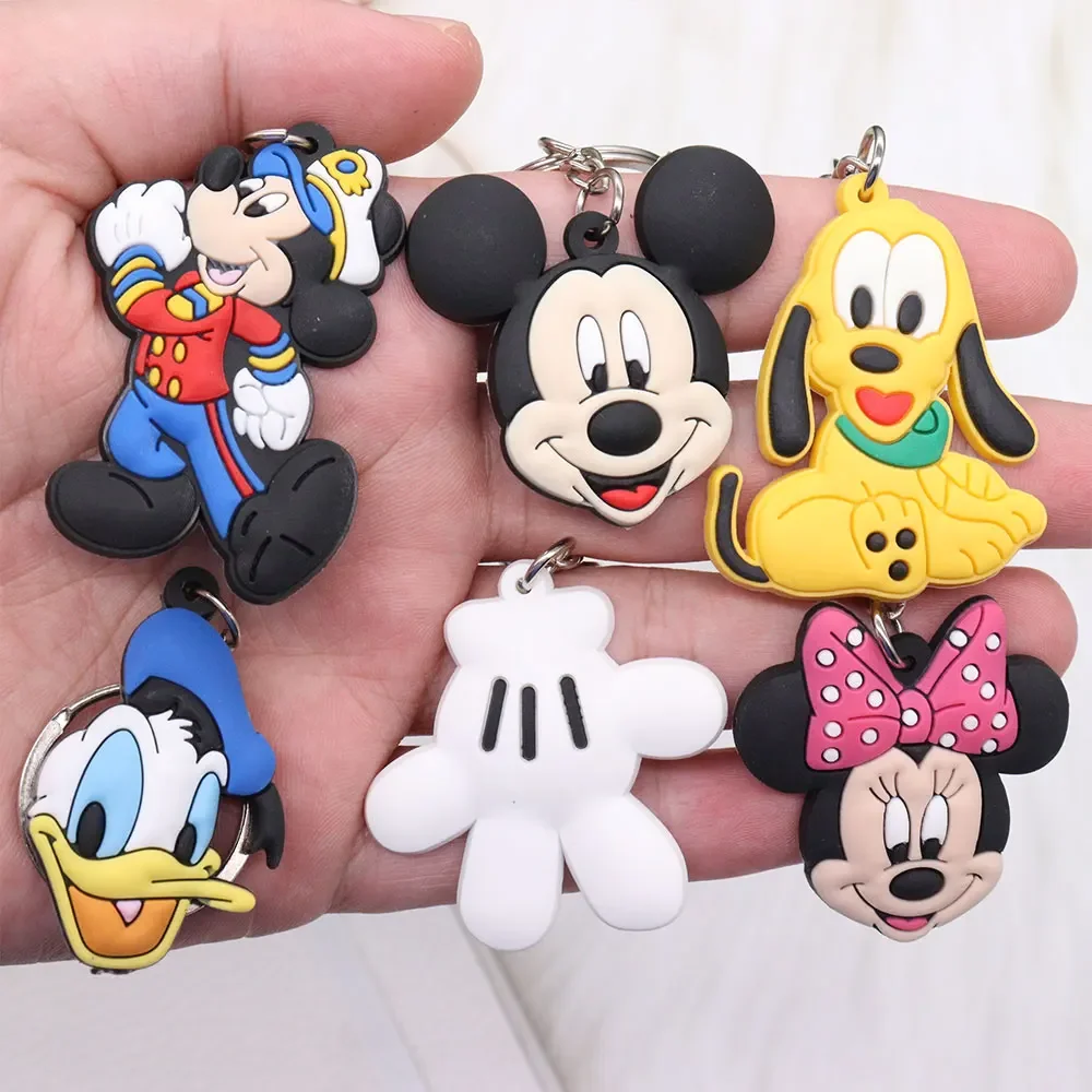1PCS-PVC-Keychains-Cartoon-Disney-Mickey-Minnie-Key-Chains-for-Car-Keys ...