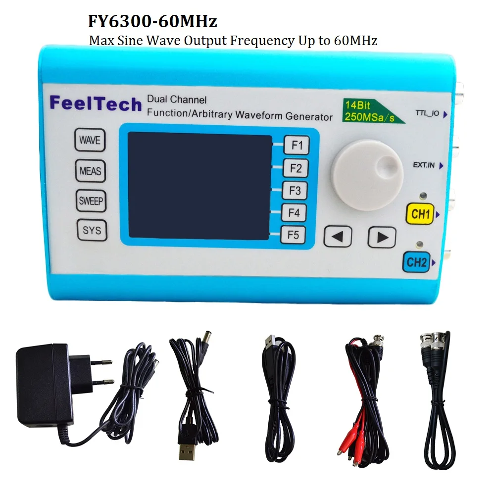 FY6300-Function-Arbitrary-Waveform-Signal-Generator-20MHz-60MHz-Dual-Channel-Digital-Frequency ...
