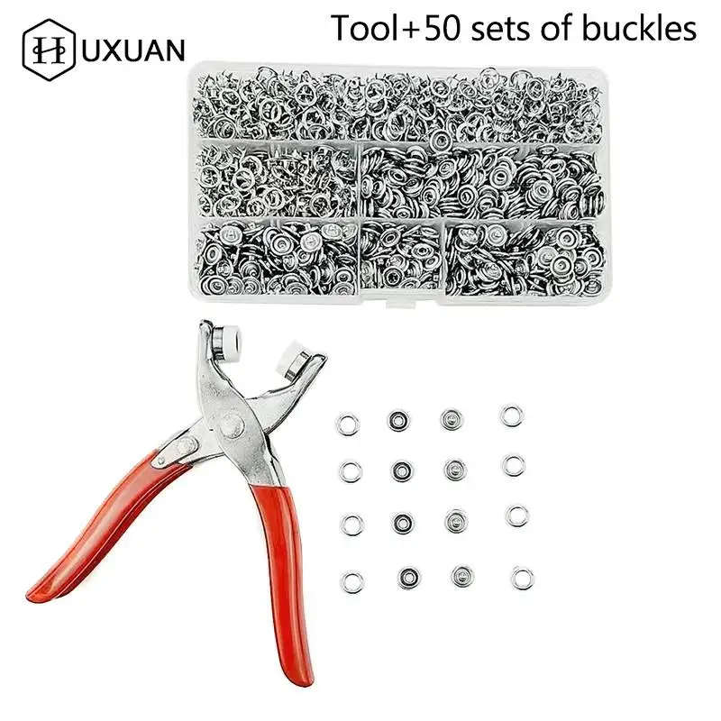 Five-prong-Button-Installation-Tool-Snap-Tool-Kit-Metal-Snap-Ring-Belt ...