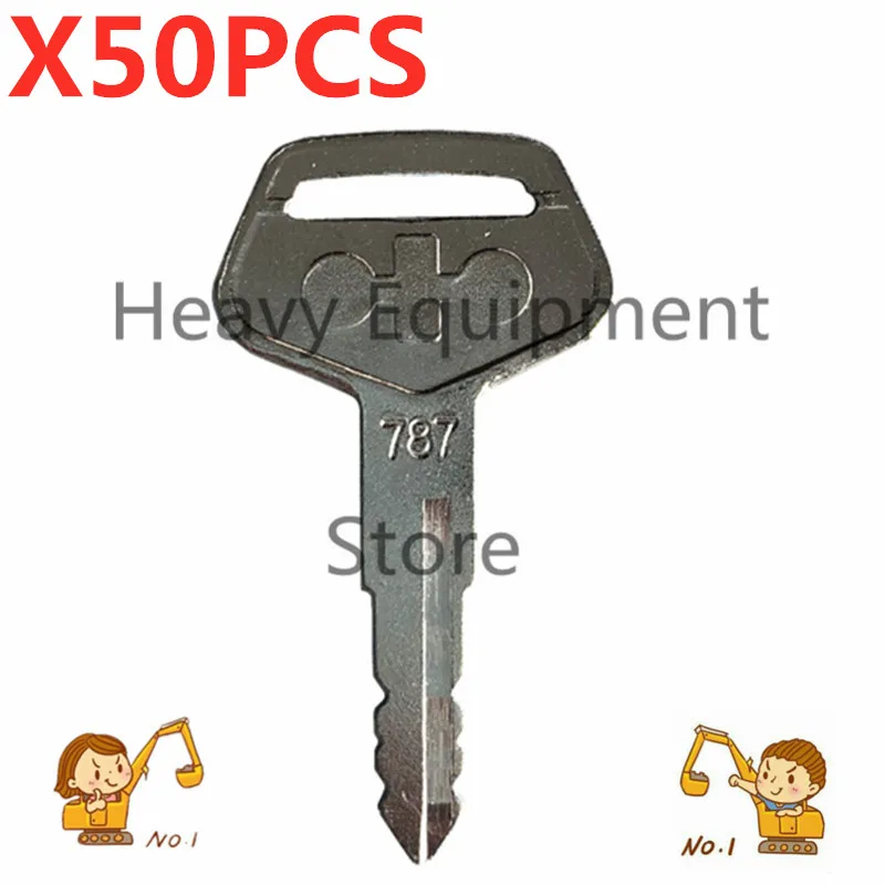 50X-Keys-For-Komatsu-Heavy-Equipment-Key-Set-787-Ignition-Master ...