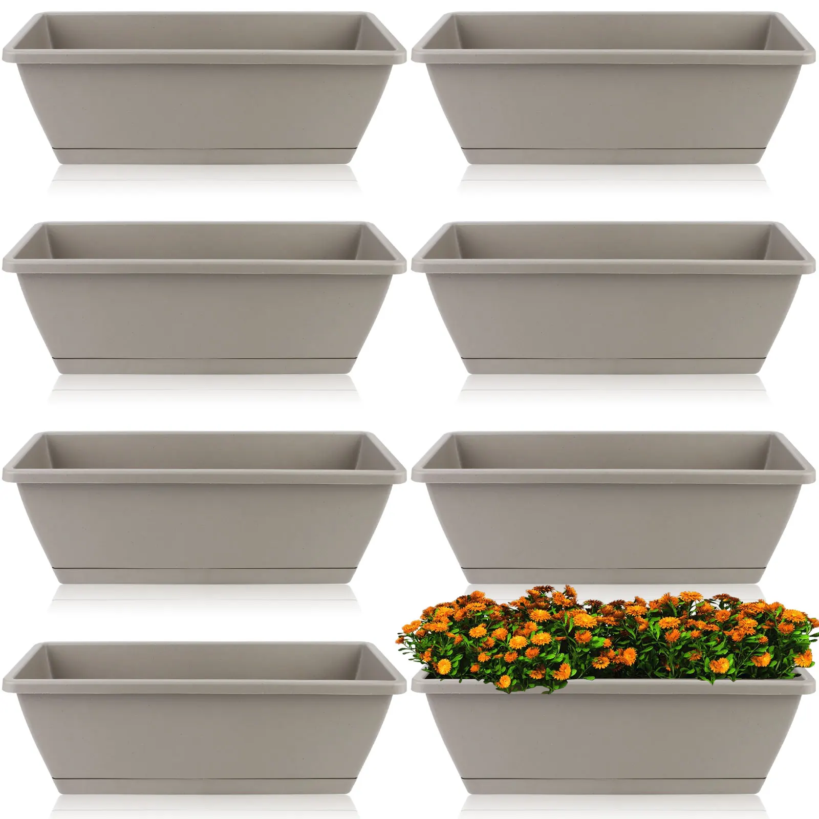 8-Pack-Flower-Window-Box-Planter-17x7-5-Inch-Large-Plastic-Window ...