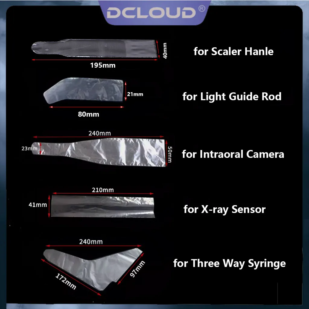 DCLOUD-1Box-Disposable-Dental-Handle-Protective-Sleeve-Intraoral-Camera ...