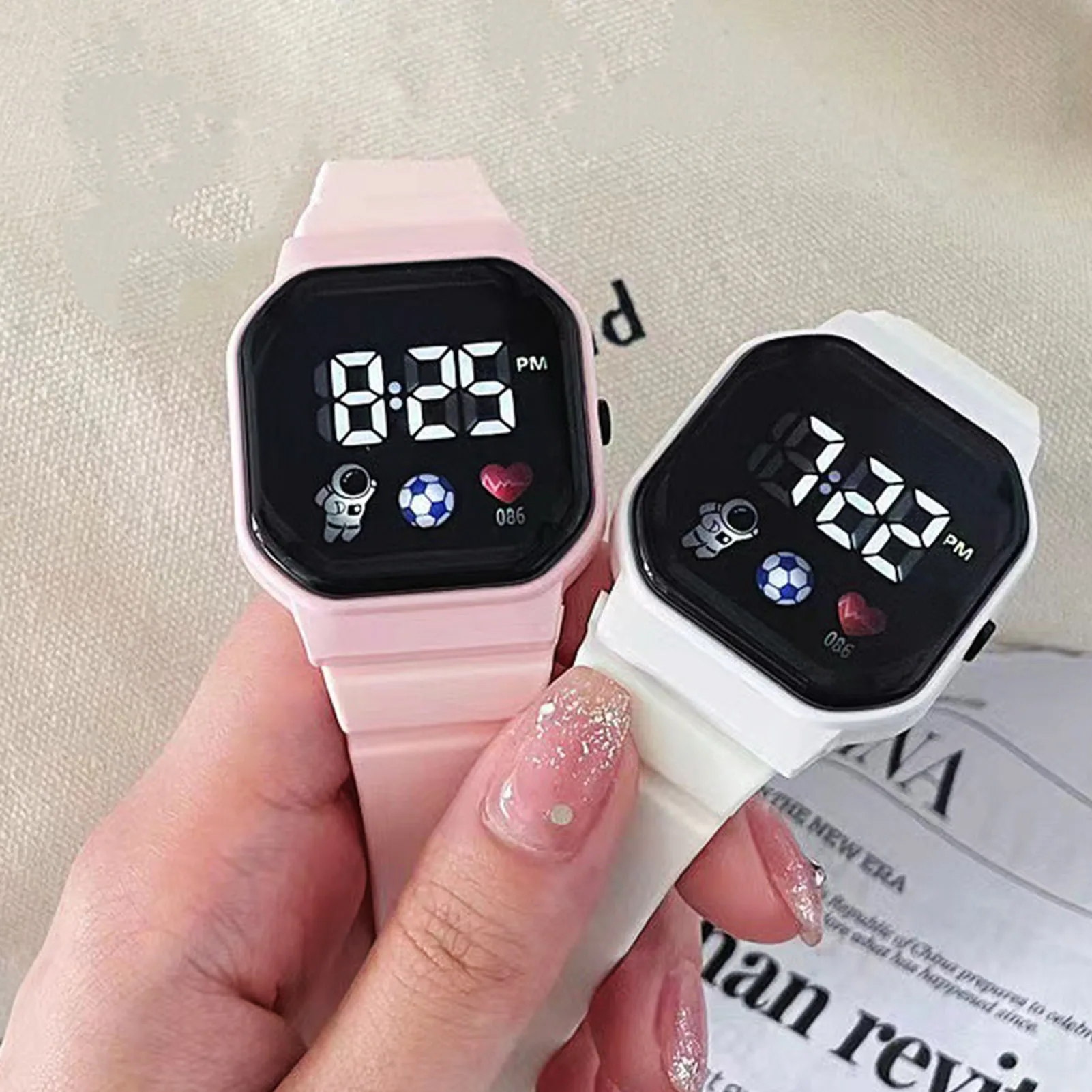 LED-Digital-Electronic-Watch-The-Astronaut-Large-Square-Dial-Led-Screen ...