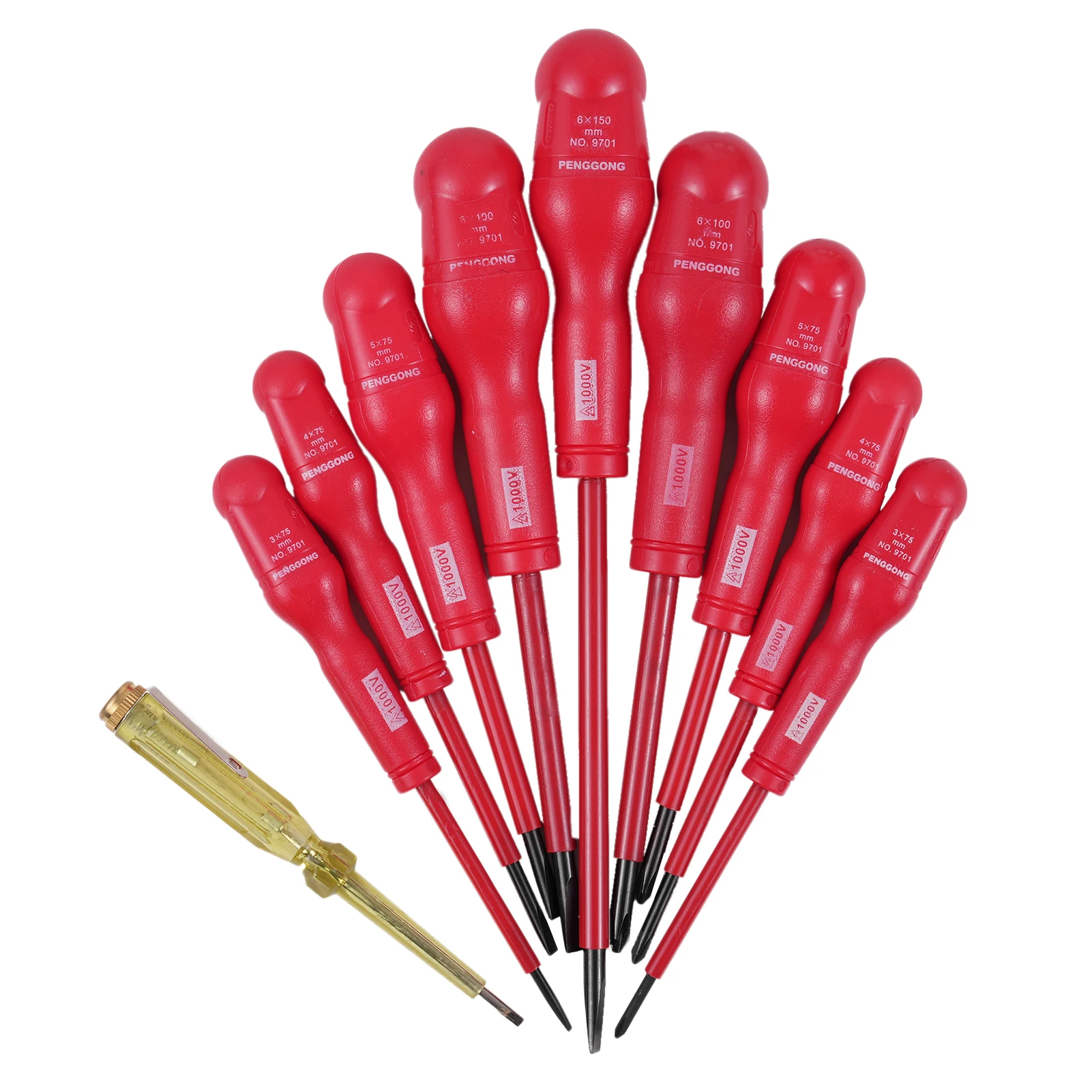 Insulated-Screwdriver-Set-1000V-Insulated-Electrician-with-4-Phillips ...