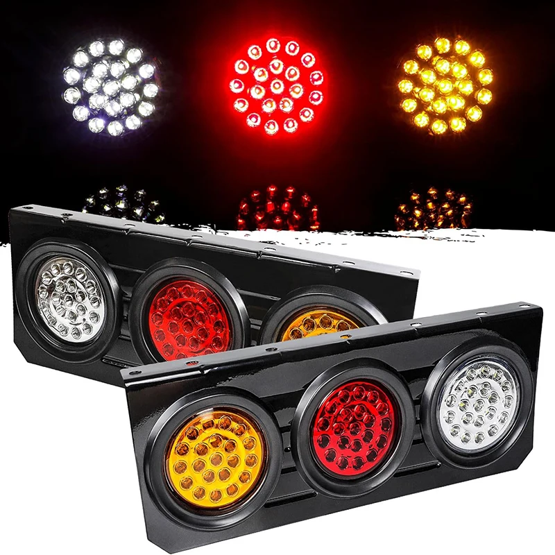 Yuanjoy-Round-LED-Truck-Trailer-Tail-Lights-12-24V-Turn-Signal-Reverse ...
