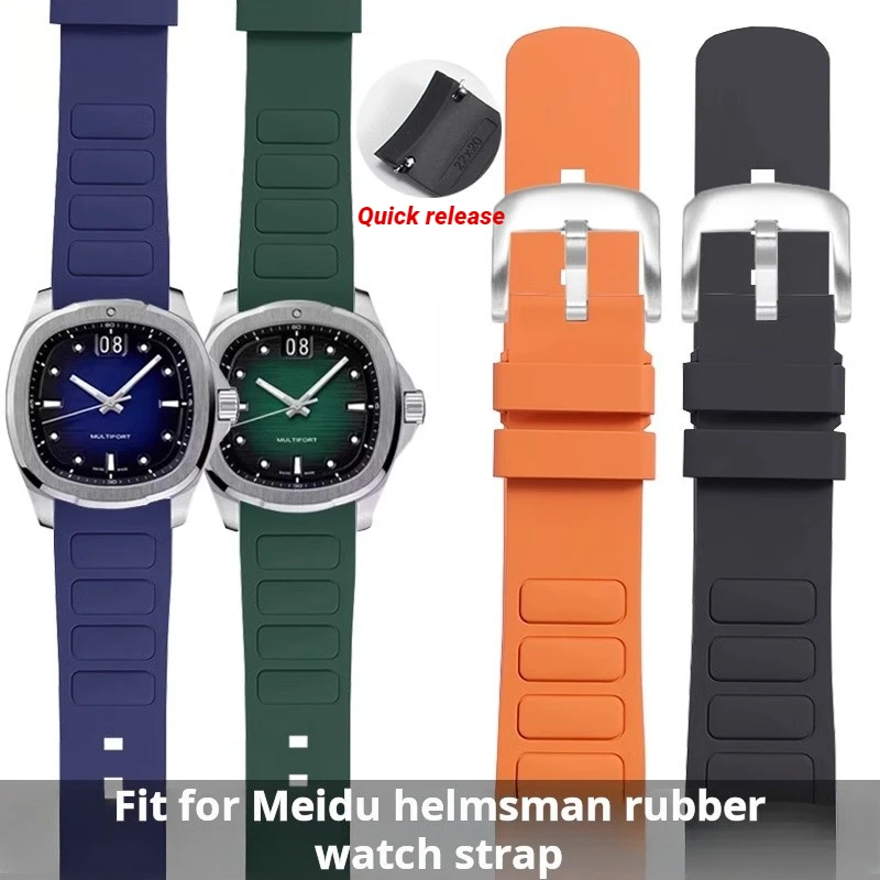 Original-Curved-Men-Rubber-Watch-Strap-For-Mido-New-Multifort-TV-M049 ...