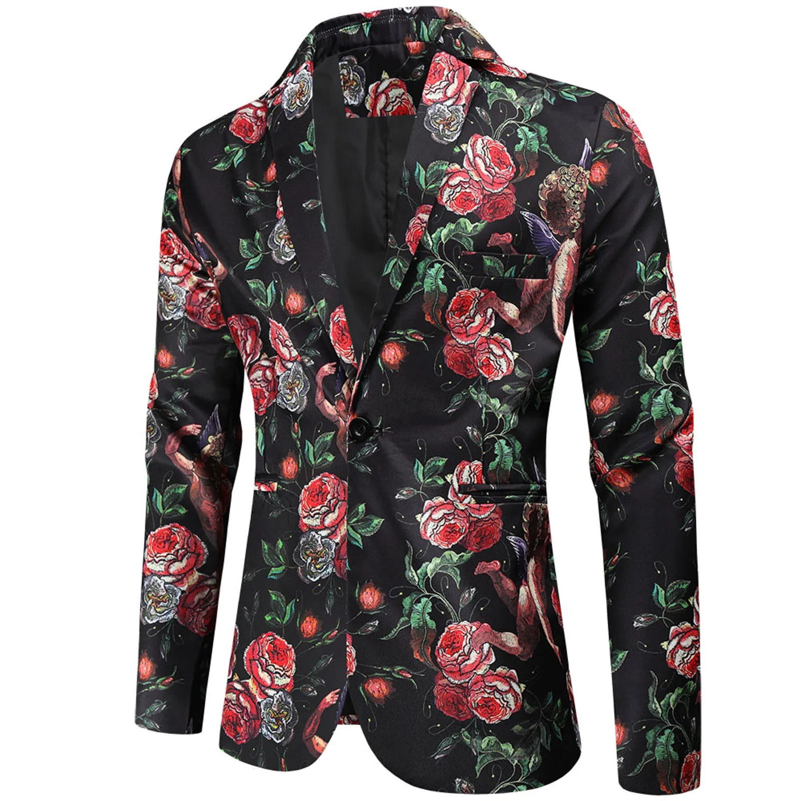Men-Colorful-Print-Blazers-Slim-Fit-One-Button-Suit-Jackets-Autumn ...