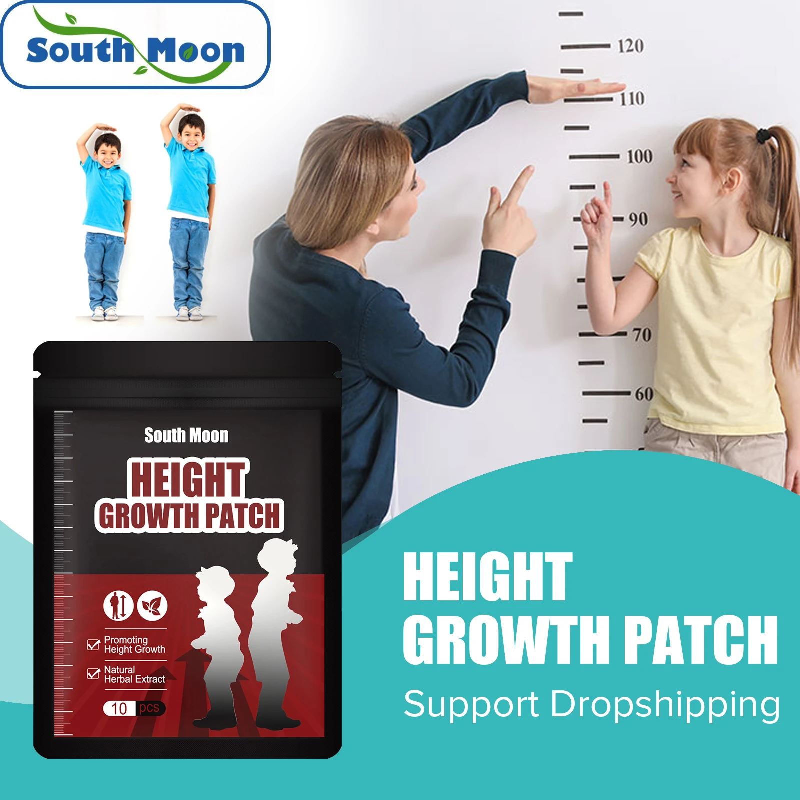 South Moon Height Growth Patch Promote Bone Growth Plantar Acupoint ...