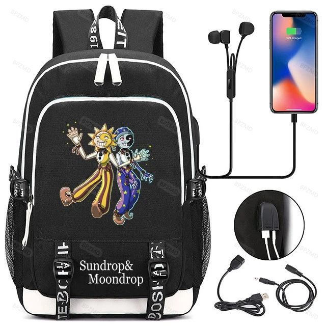 Fnaf Sundrop Moondrop Moon Sundrop Fnaf School Backpack Fnaf Bag School ...