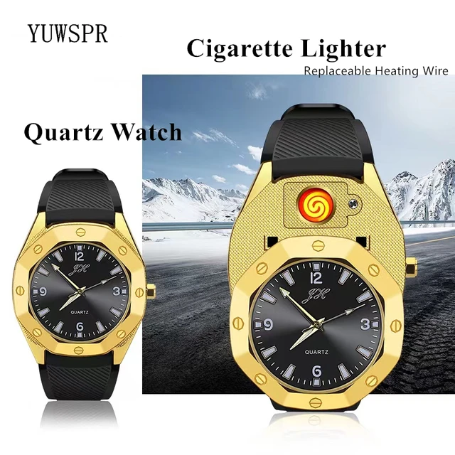 Men's Cigarette Lighter Watch Usb Clock Cigarette Lighter, 60% OFF
