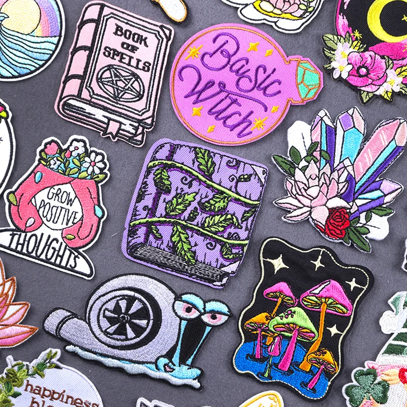 Basic-Witch-Patch-DIY-Applique-Embroidered-Patches-On-Clothes-Crystal ...