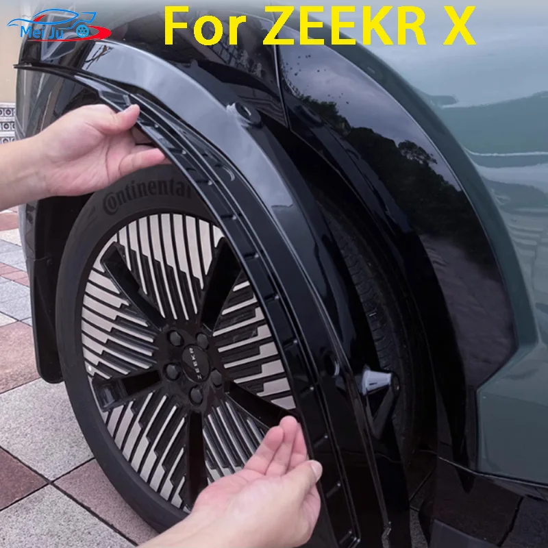 For-ZEEKR-X-2022-2023-Car-Mudguards-Plastic-Fender-Cover-Rear-Wheel ...