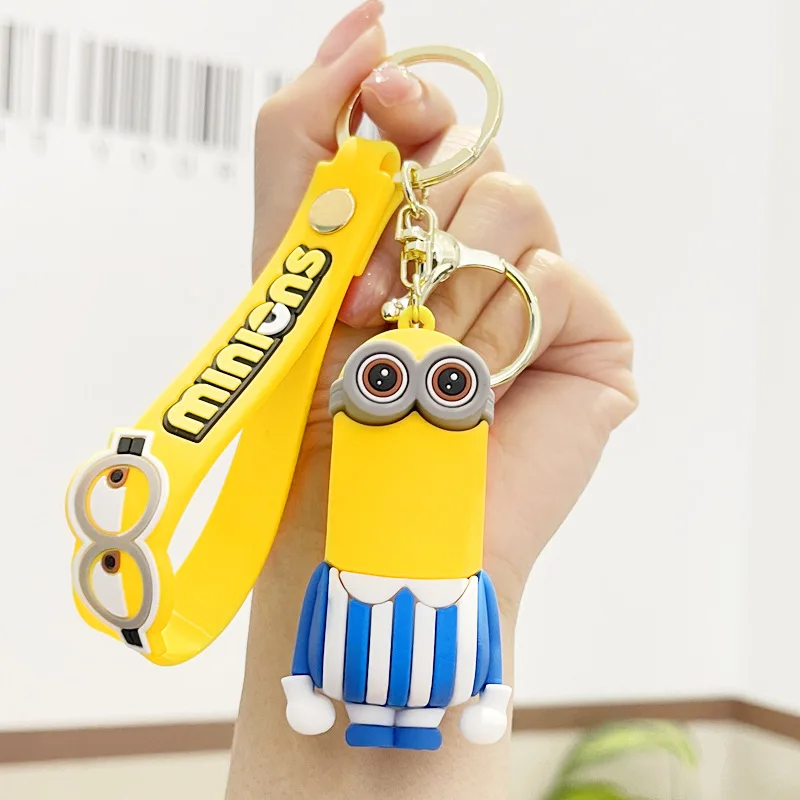 Minions-Action-Figure-Model-Keyring-Anime-Figures-Toy-Keychain-Backpack ...