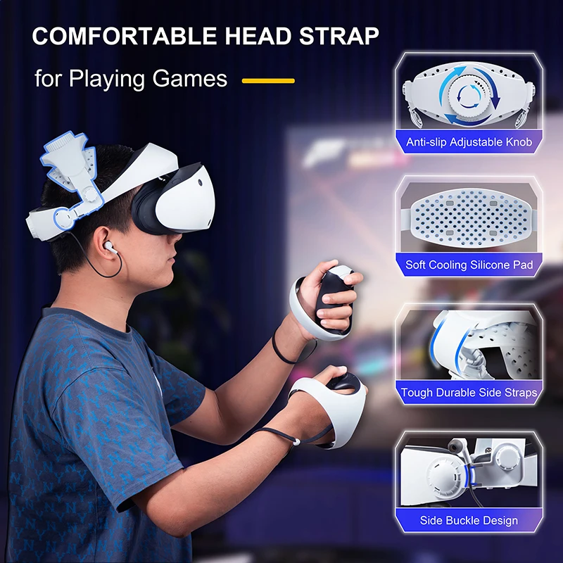 Adjustable-Head-Strap-for-Playstation-VR2-Reduced-Pressure-Lightweight ...